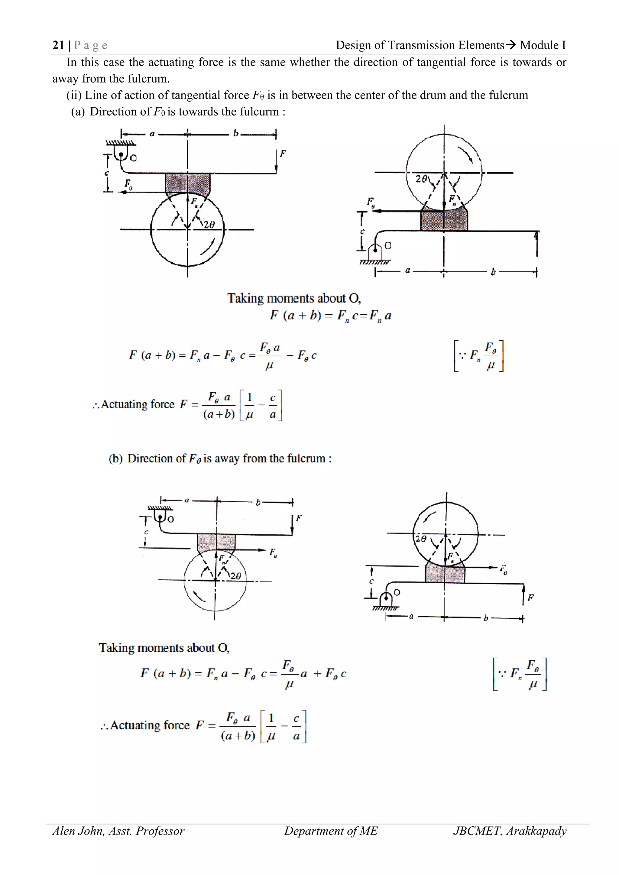 Design of transmission elements | PDF