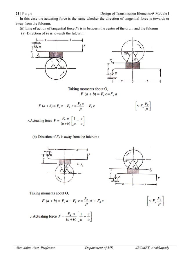 Design of transmission elements | PDF | Physics | Science