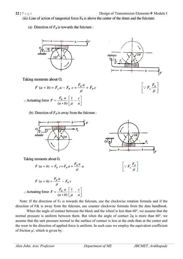 Design of transmission elements | PDF | Physics | Science