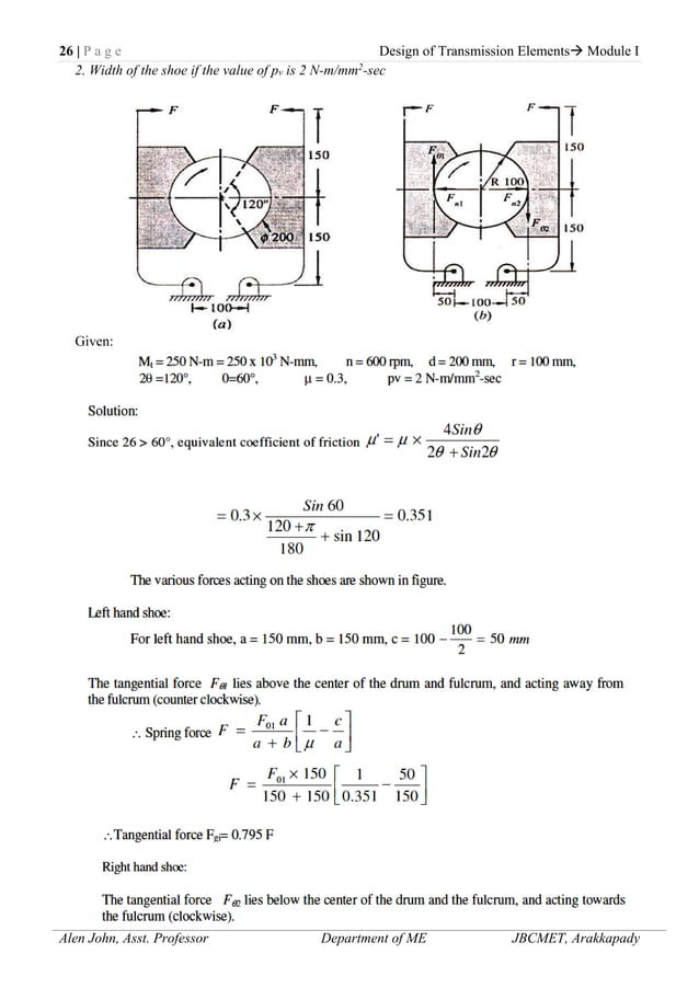 Design of transmission elements | PDF | Physics | Science