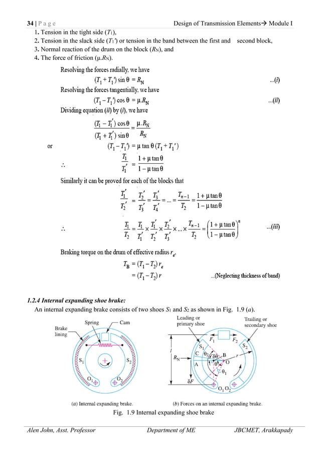Design of transmission elements | PDF | Physics | Science