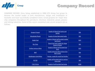 DTE Group Capability Statement - June 2013 | PPT