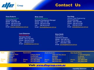 Dte group overview fs june 2012 | PPTX | Australia and Oceania Travel ...
