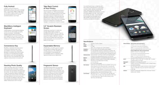 DTEK60 by BlackBerry Buyer's Guide | PDF