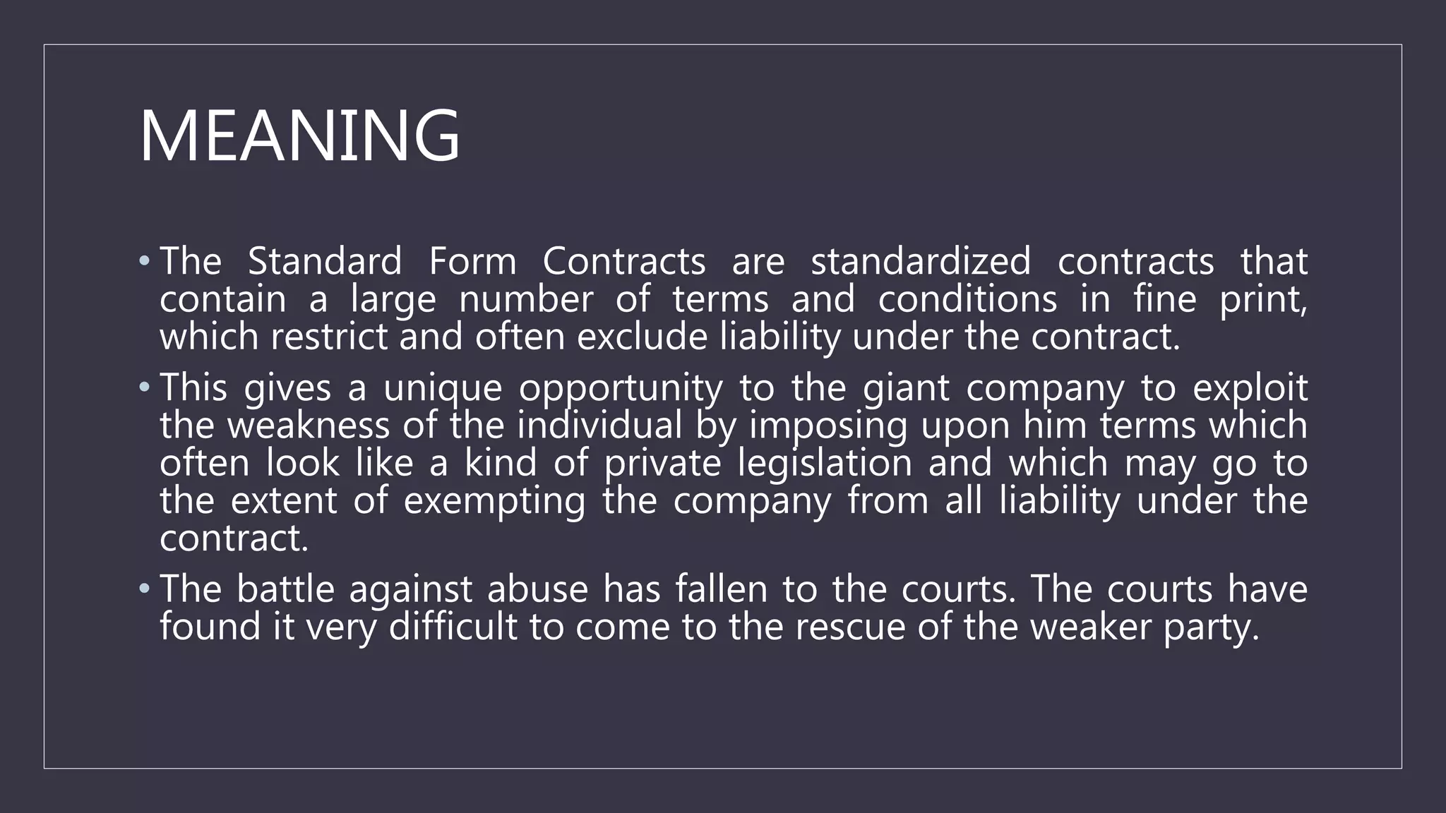 Term of contract, Exemption clauses | PPTX