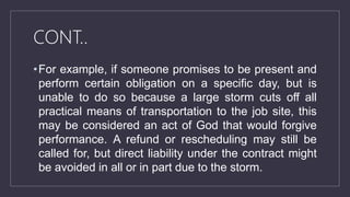 Term of contract, Exemption clauses | PPTX