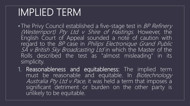 Term of contract, Exemption clauses | PPTX