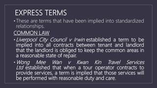 Term of contract, Exemption clauses | PPTX