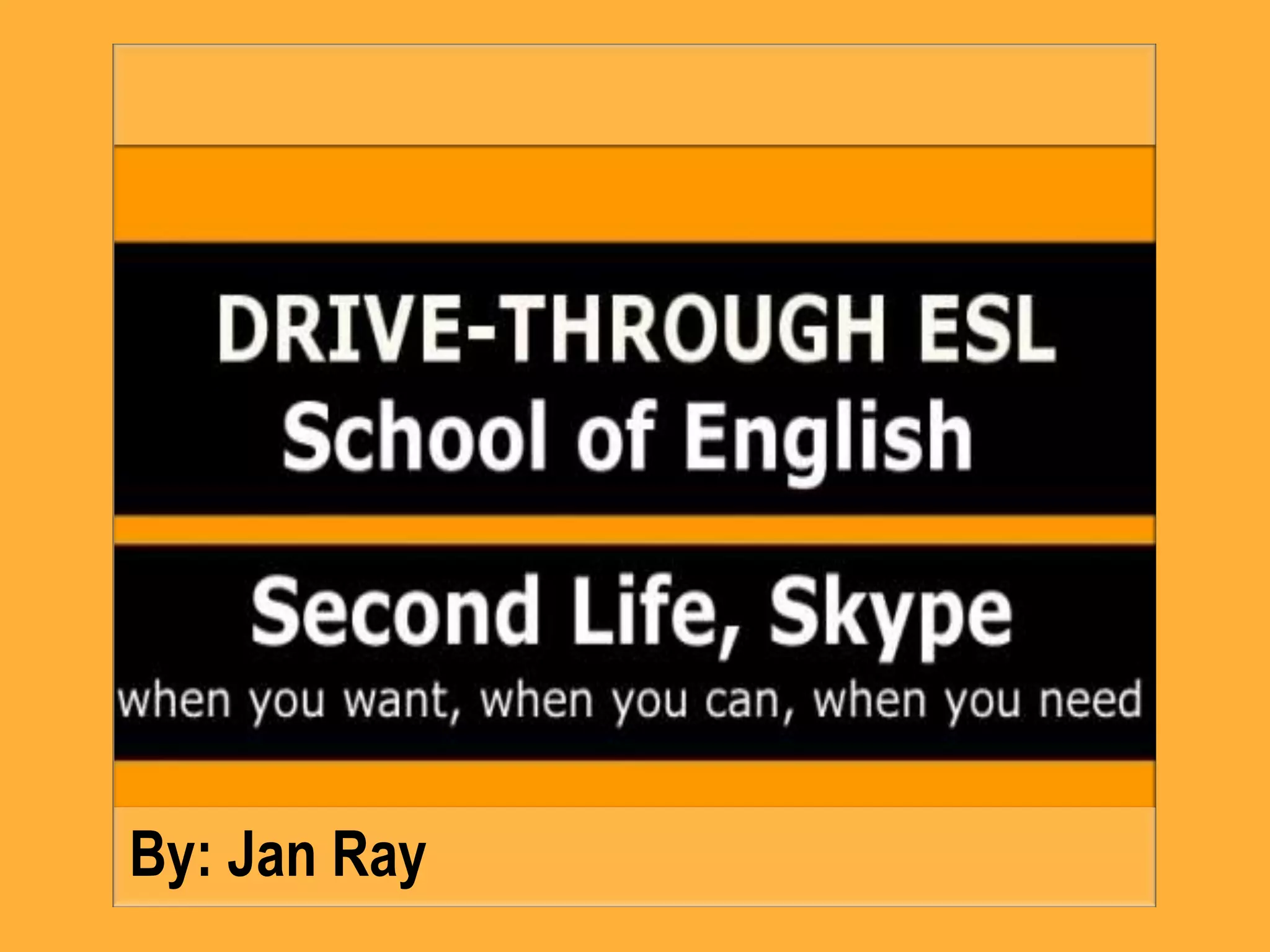 DRIVE-THROUGH ESL | PPT
