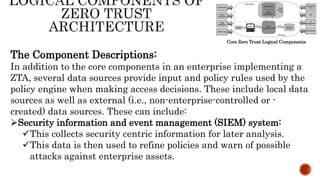 ZERO TRUST ARCHITECTURE - DIGITAL TRUST FRAMEWORK | PPTX