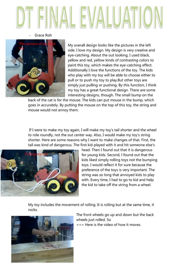 Dt final evaluation | PDF
