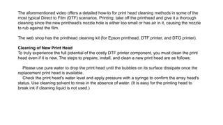 DTF Printhead Cleaning Solution 5 Most Common Situations.pptx