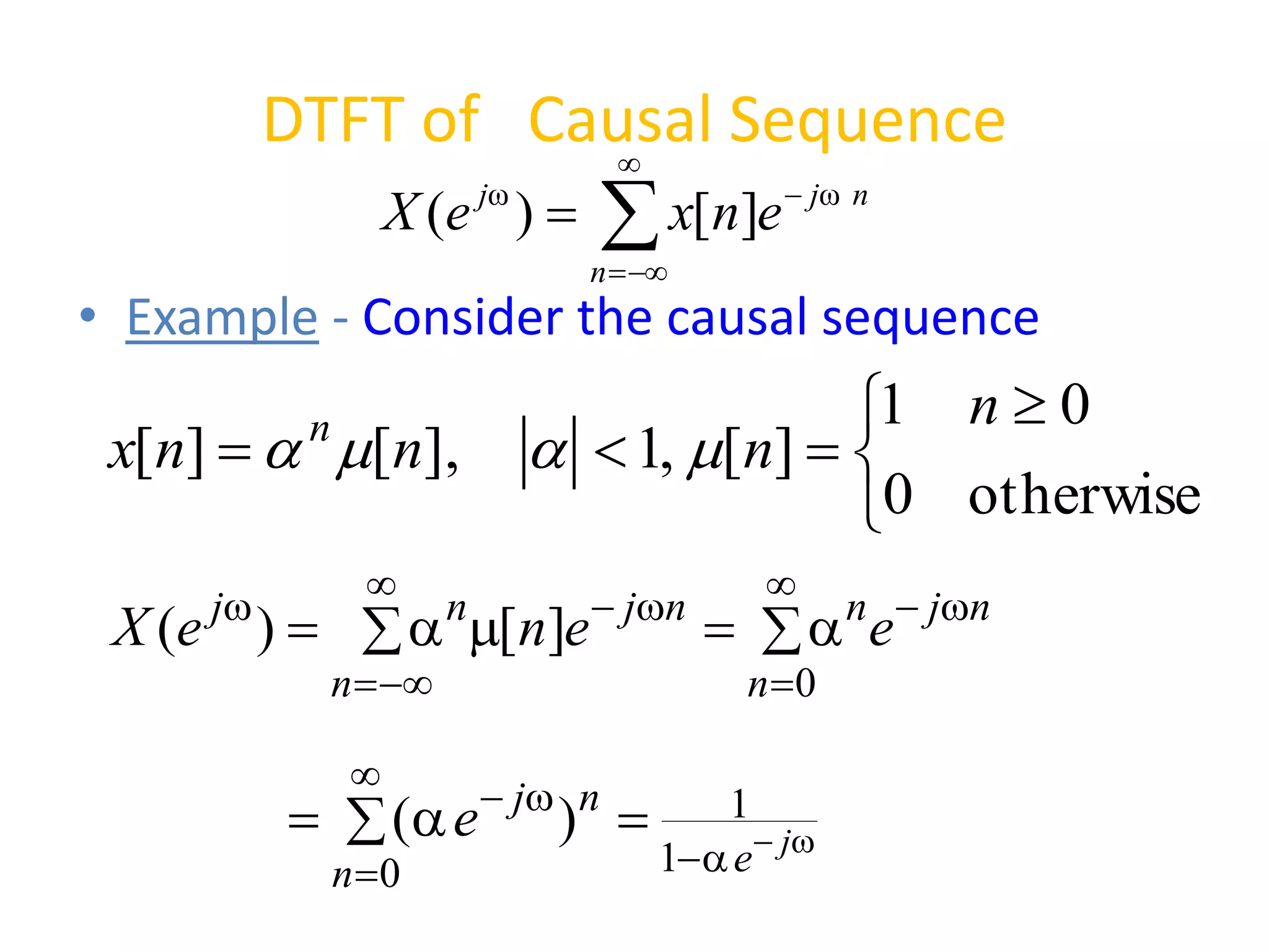 Discrete Time Fourier Transform | PPTX