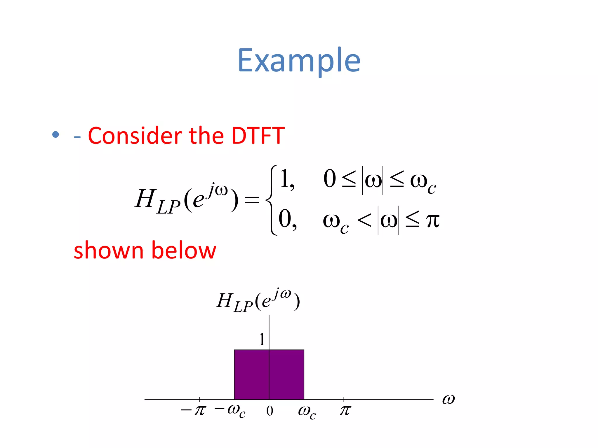 Discrete Time Fourier Transform | PPTX