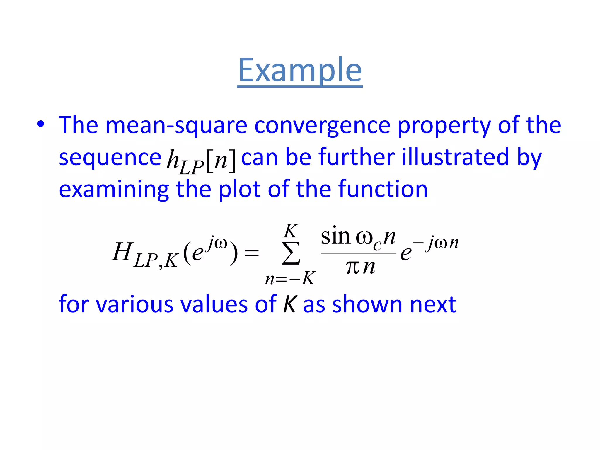 Discrete Time Fourier Transform | PPTX