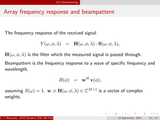 DTFT and ULA: mathematical similarities of DTFT spectrum and ULA ...