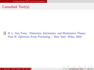 DTFT and ULA: mathematical similarities of DTFT spectrum and ULA ...