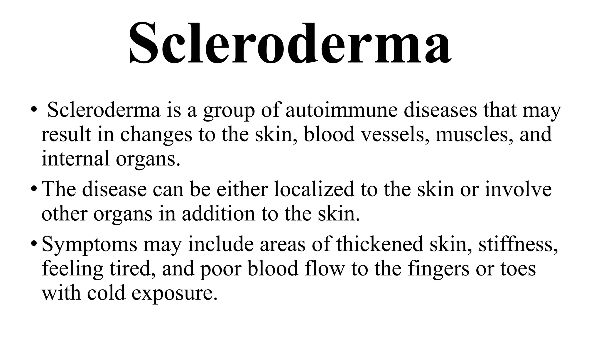 Scleroderma - Dhara | PPT
