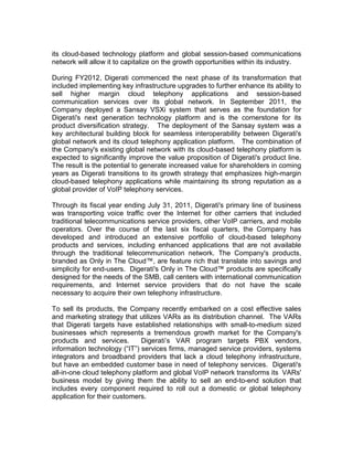 Digerati Technologies Outlines Strategic Initiatives | PDF