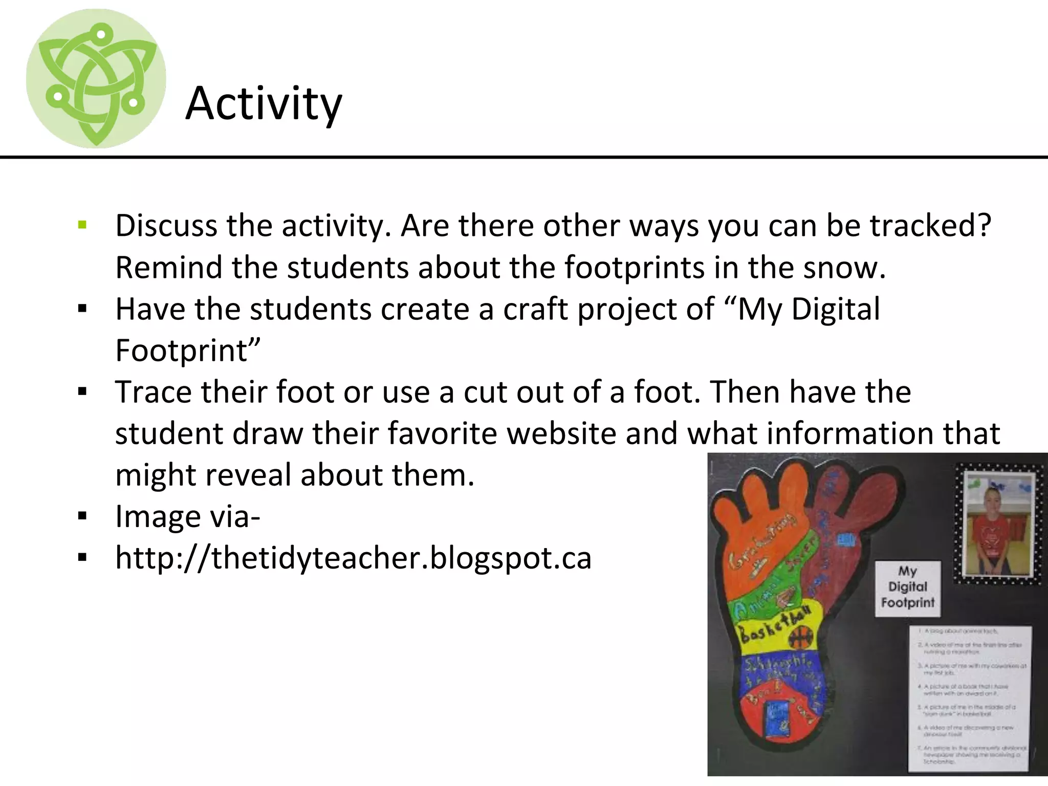 Digital Footprints for grades 2 and 3 | PPT