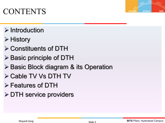 DTH System | PPTX
