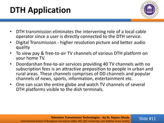 Television Transmission Technologies | PPT