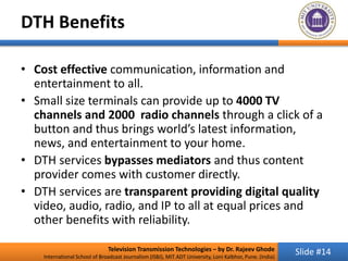 Television Transmission Technologies | PPT
