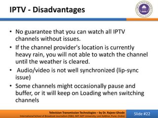 Television Transmission Technologies | PPTX