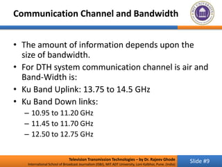 Television Transmission Technologies | PPTX