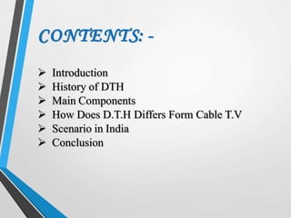 Presentation on DTH | PPTX
