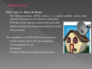 DIRECT TO HOME TECHNOLOGY | PPTX