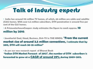 Dth Technology | PPT