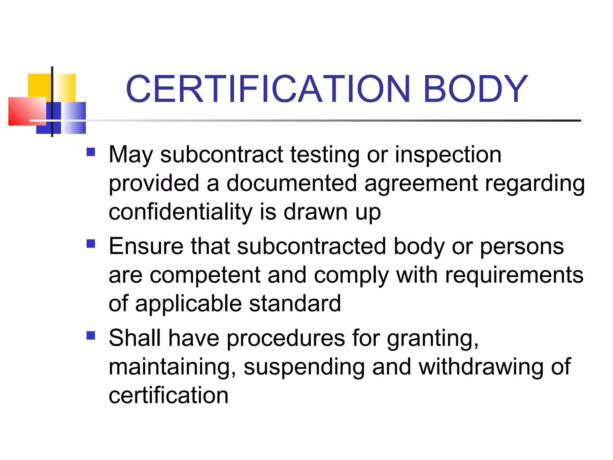 DTI- Philippine Accreditation Bureau (PAB) ISO/IEC Guide 65:1996 | PPT