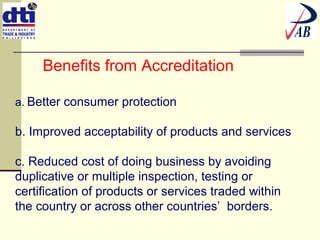 Dti pab requirements for accreditation bodies | PPT