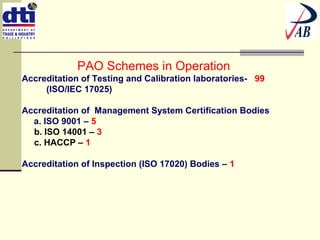 Dti pab requirements for accreditation bodies | PPT