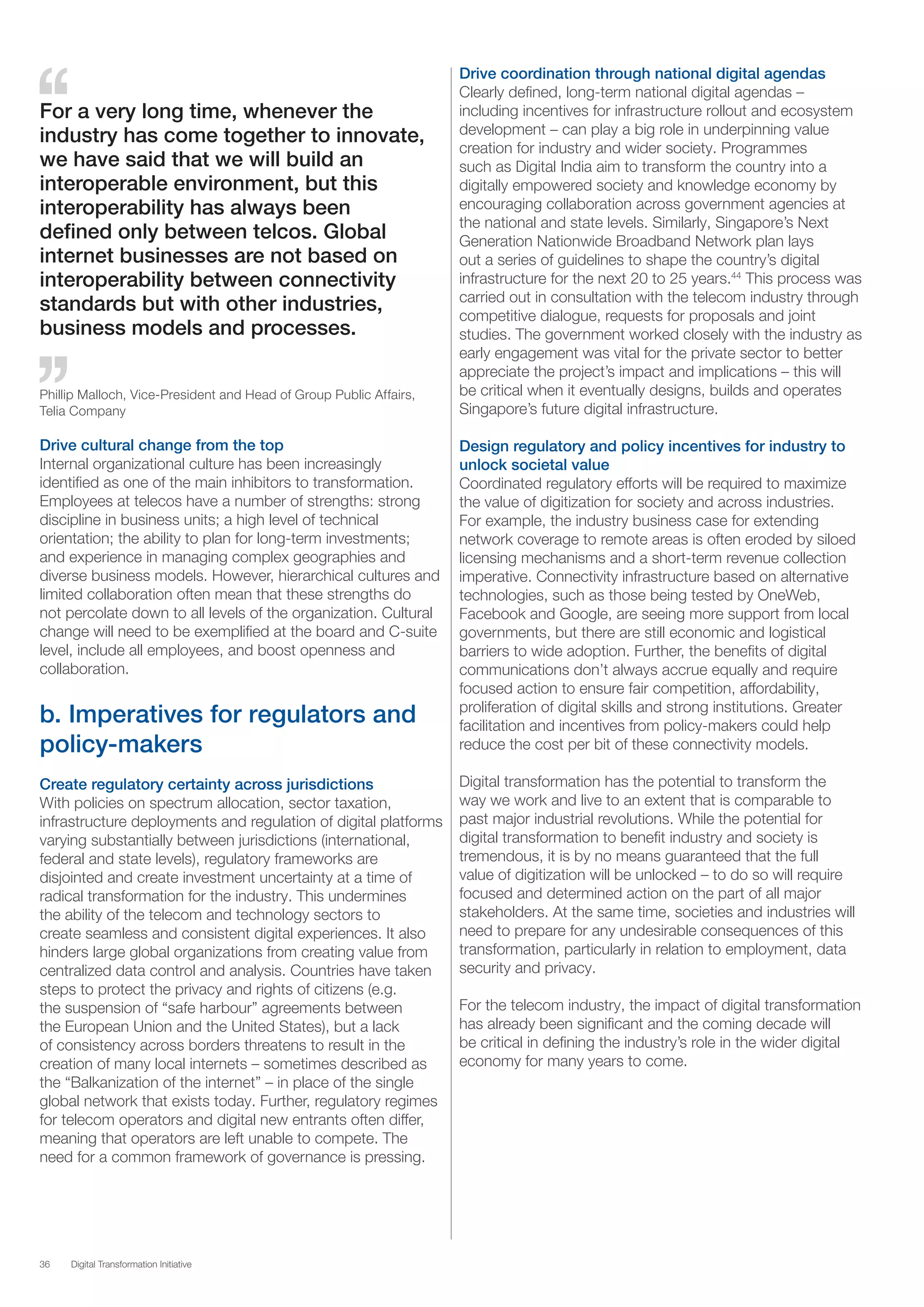 Dti Telecommunications Industry white paper | PDF