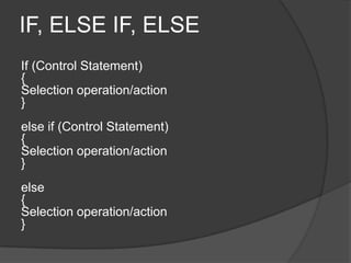 Dti2143 chap 4 control statement part 2 | PPT