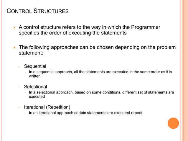Dti2143 chap 4 control structures aka_selection | PPT