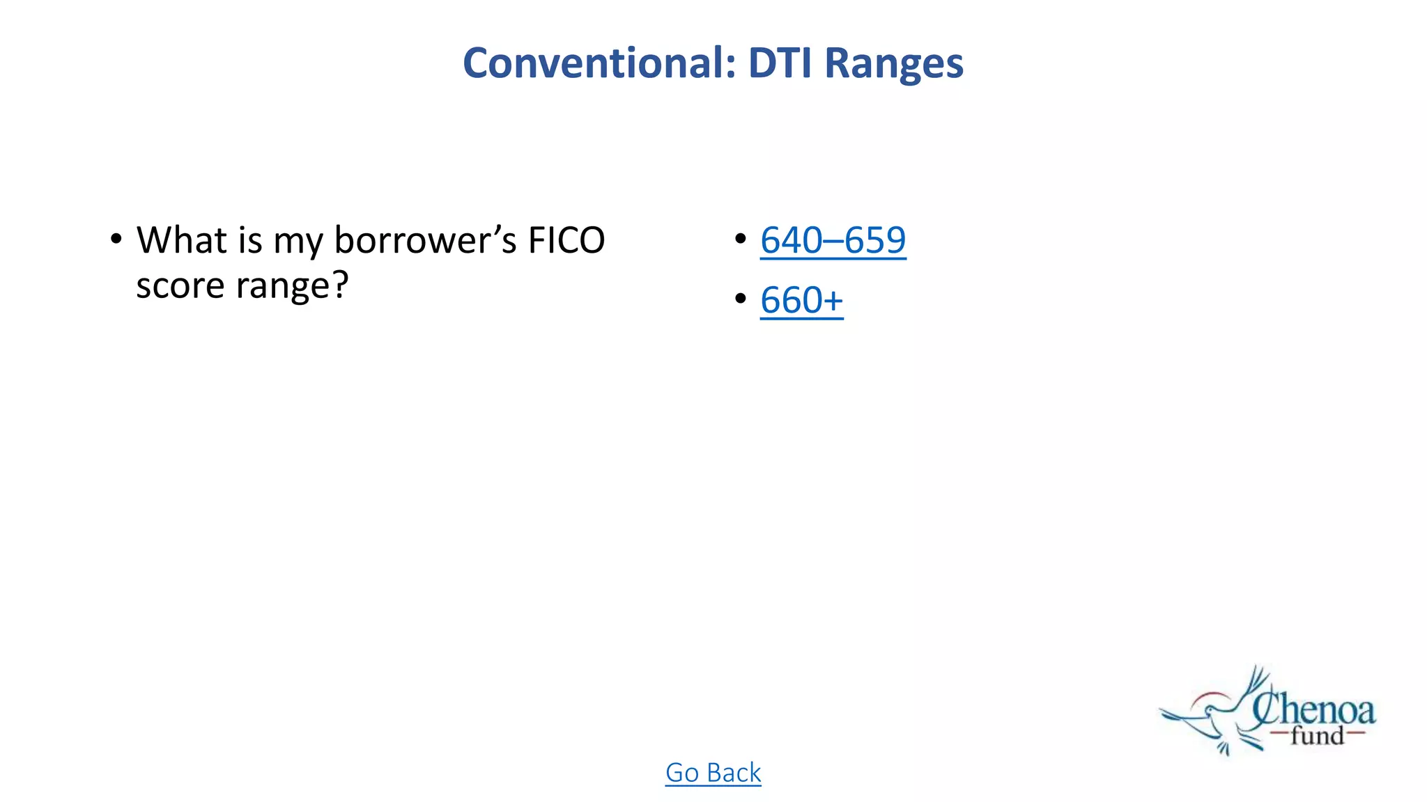 DTI and FICO Flowchart | PPTX | Home Financing | Personal Debt