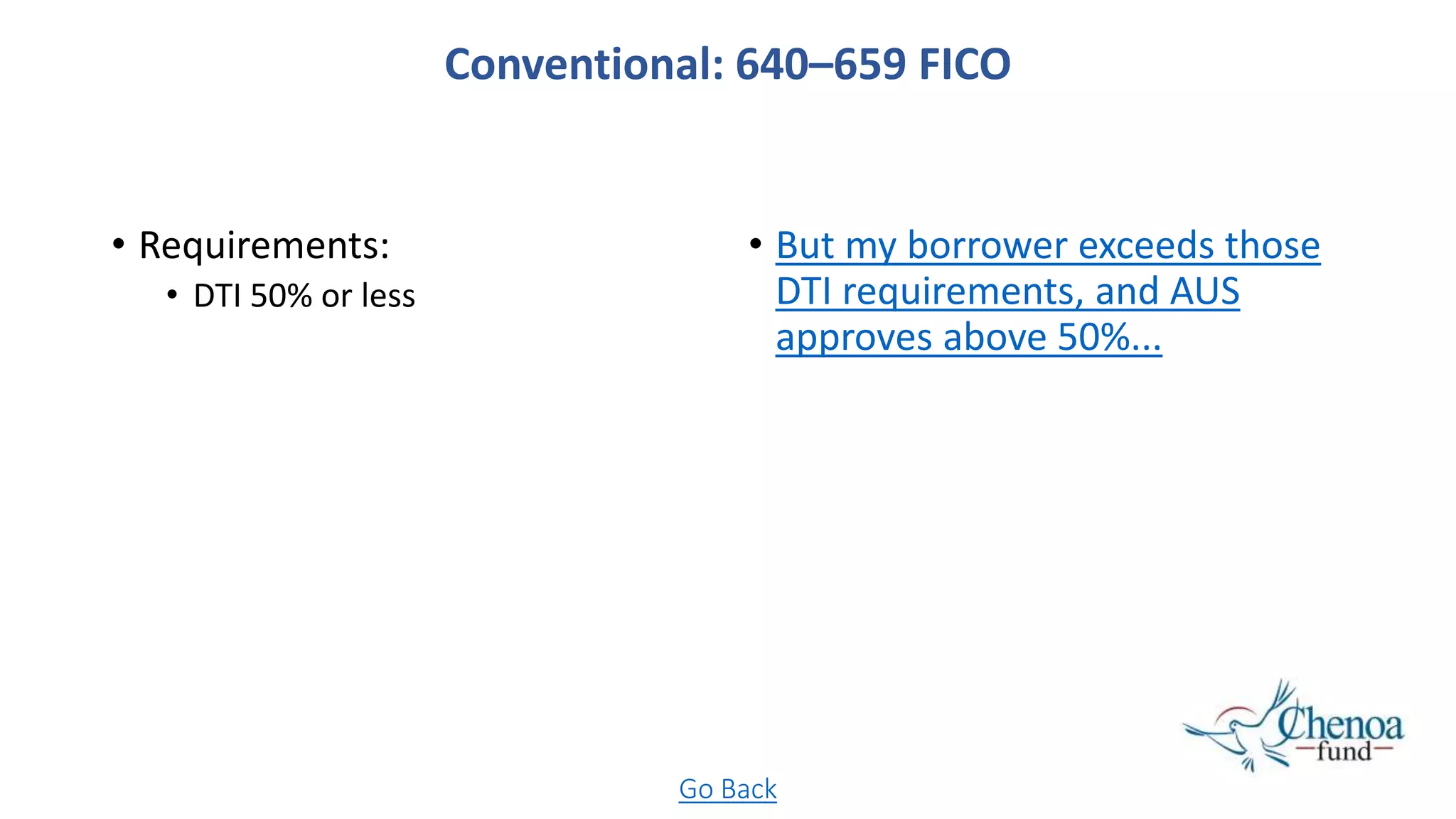 DTI and FICO Flowchart | PPTX | Home Financing | Personal Debt