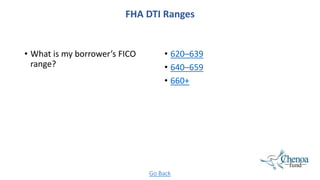 DTI and FICO Flowchart | PPTX | Home Financing | Personal Debt