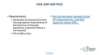 DTI and FICO Flowchart | PPTX | Home Financing | Personal Debt