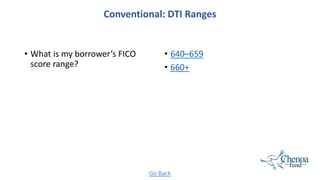 DTI and FICO Flowchart | PPTX | Home Financing | Personal Debt