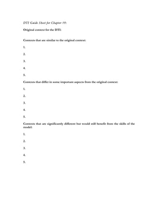 Dti companion sheets | PDF