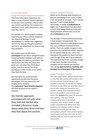 Design Thinking Case Studies | In Their Own Words | Ideafarms | PDF