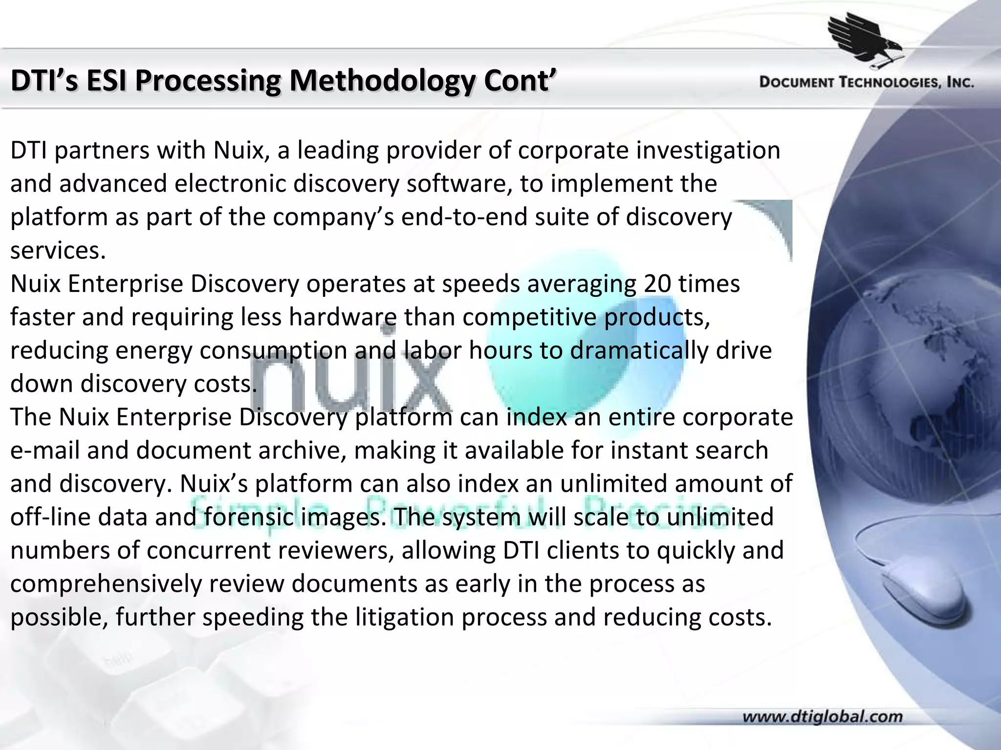 DTI Overview Presentation 2010 | PPT