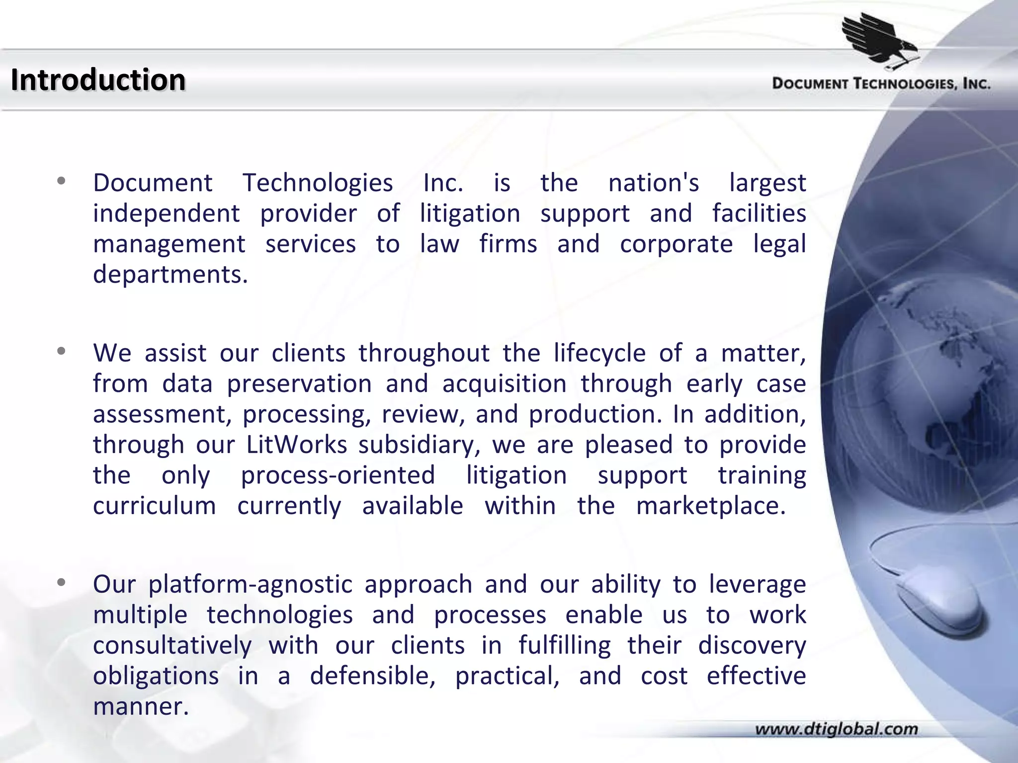 DTI Overview Presentation 2010 | PPT