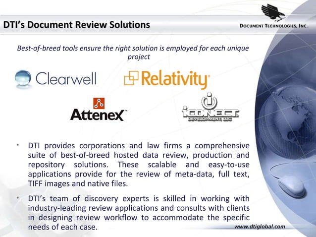 DTI Overview Presentation 2010 | PPT