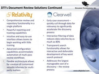 DTI Overview Presentation 2010 | PPT