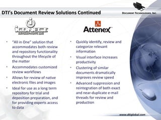 DTI Overview Presentation 2010 | PPT